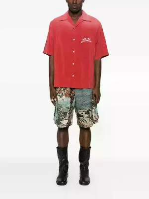 Amiri Hollywood Bowling Shirt - Red