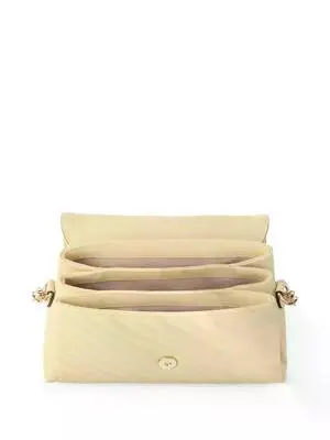 JIMMY CHOO Avenue Curve Quilted Shoulder Bag - Neutrals