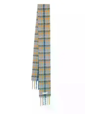 Marni Checked Scarf - Blue