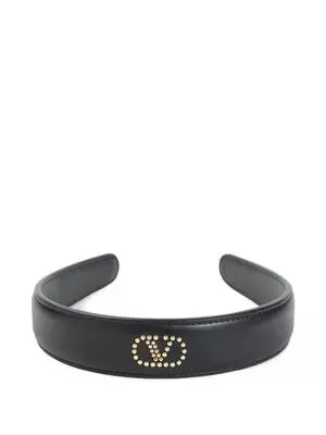 Valentino Garavani Stud-embellished Headband - Black