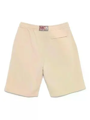 MC2 SAINT BARTH Cotton Track Shorts - Neutrals