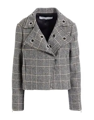 SHIRTAPORTER Flannel Glen Plaid Biker Jacket
