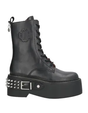 Maje Leather Studded Ankle Boots