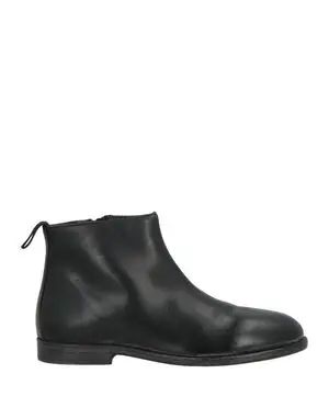 Moma Leather Ankle Boots - Black