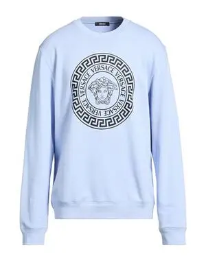 Versace Cotton-blend French Terry Sweatshirt - Blue
