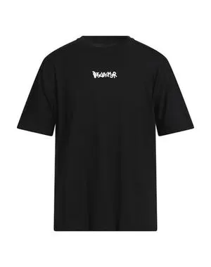 DISCLAIMER Man T-shirt Chocolate Brown Size S Cotton Black