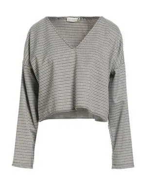 HAVEONE Houndstooth Flannel Top - Black
