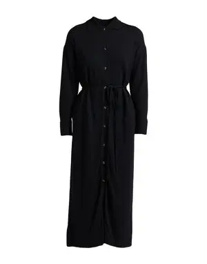 Alpha Studio Midi Shirt Dress In Merino Wool