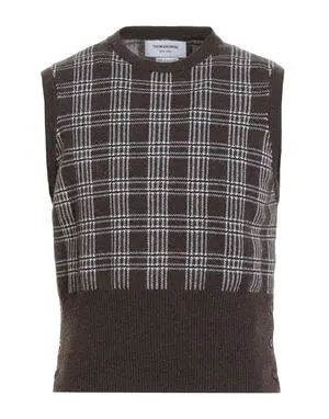 Thom Browne Cashmere Geometric Print Sweater Vest