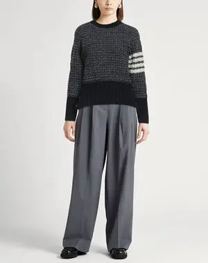 Thom Browne Cable-knit Wool-mohair Blend Sweater - Navy