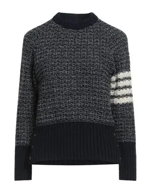 Thom Browne Cable-knit Wool-mohair Blend Sweater - Navy