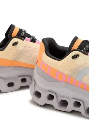 On Cloudmster Panelled Mesh Sneakers - Orange