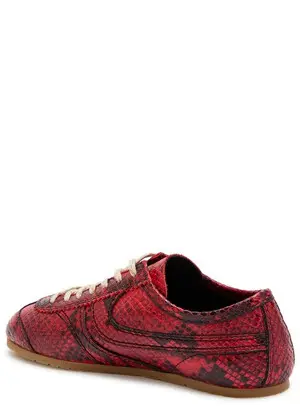 Dries Van Noten Python-effect Leather Sneakers