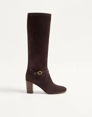 Valentino Garavani Pattie Crust Leather Boots - Brown