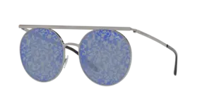 Blue Round Sunglasses