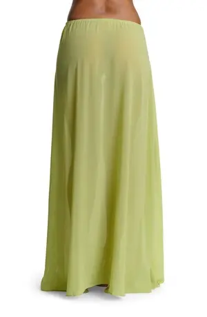 Naked Wardrobe Chiffon A-line Maxi Skirt