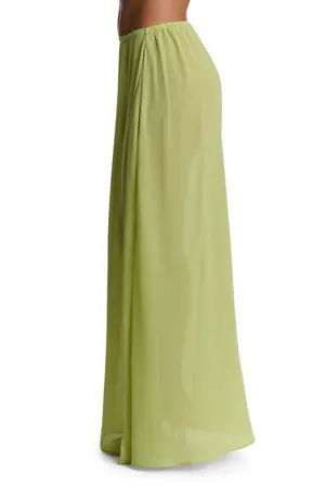 Naked Wardrobe Chiffon A-line Maxi Skirt
