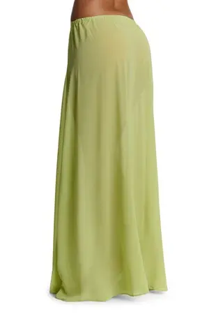 Naked Wardrobe Chiffon A-line Maxi Skirt