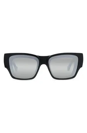Loewe Signature 56mm Rectangular Sunglasses