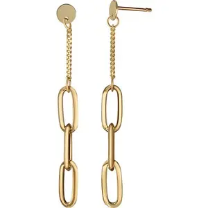 Bony Levy 14k Gold Linear Drop Earrings