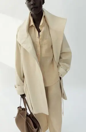 Mango Linen Button-up Shirt