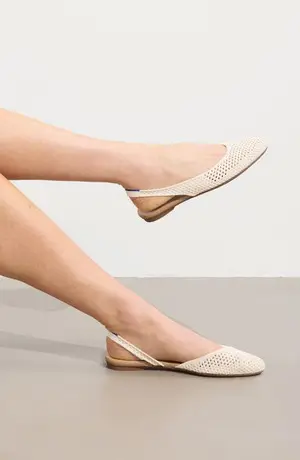 Rothy's The Almond Slingback - Off White Mesh