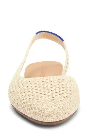 Rothy's The Almond Slingback - Off White Mesh