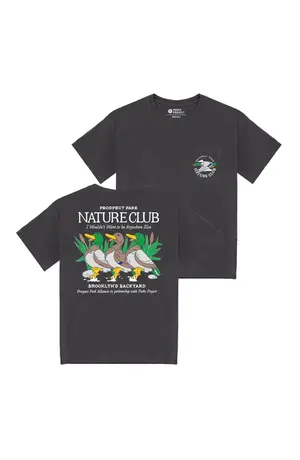 PARKS PROJECT Prospect Park Alliance Nature Club Pocket Tee - Graphite