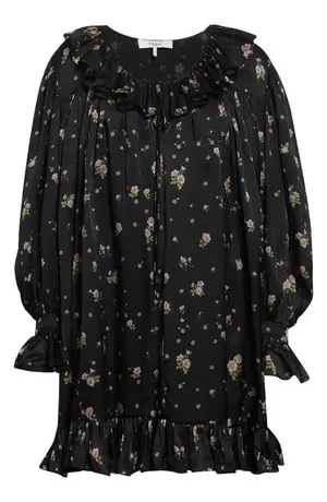 Chloé Liberty Print Silk Charmeuse Minidress