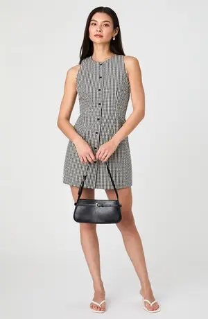 French Connection Gingham Sleeveless Mini Dress