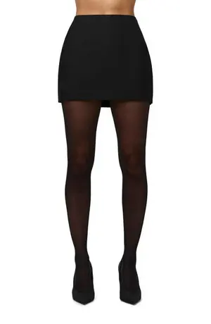 Naked Wardrobe Ponte Miniskirt - Black