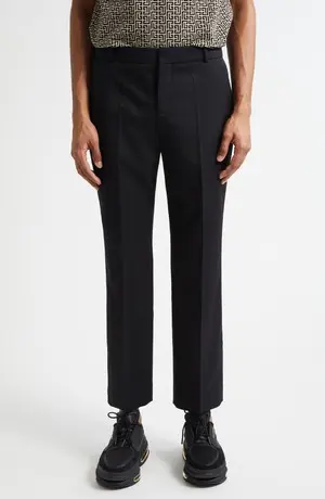 Balmain Tailored Wool Straight Leg Pants