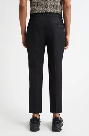 Balmain Tailored Wool Straight Leg Pants