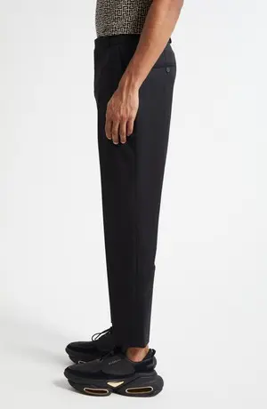 Balmain Tailored Wool Straight Leg Pants