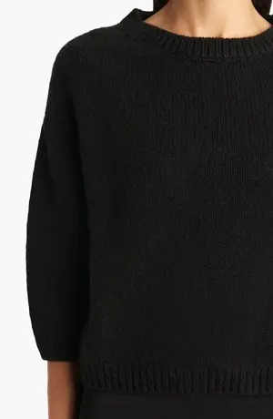 Khaite Sabina Cashmere Sweater - Black