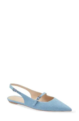 STUART WEITZMAN Emilia Mary Jane Slingback Flats - Washed