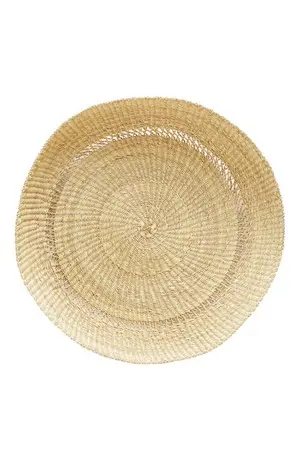 INDEGO AFRICA Bolga Large Round Tray - Natural