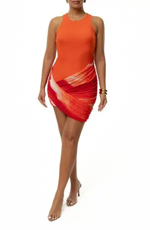 JLUXLABEL Mesh Mini Dress