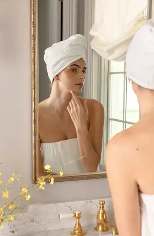 Cozy Earth Waffle Terry Hair Towel