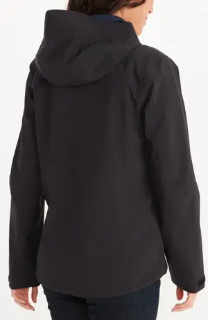 MARMOT Precip® Eco Pro Waterproof Hooded Jacket - Black