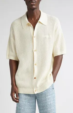 Amiri Open Stitch Button-up Shirt