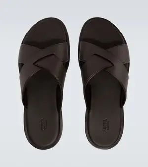 Zegna Leather Sandals