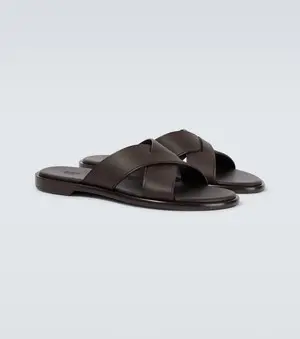 Zegna Leather Sandals