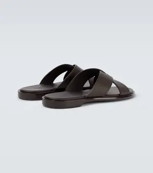 Zegna Leather Sandals