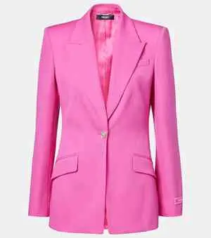 Versace Notched Lapel Blazers For Women