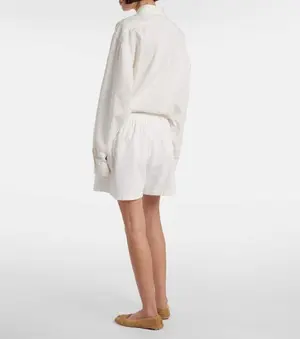 THE ROW Gunty Cotton Shorts