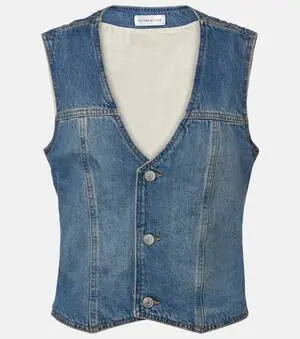 Victoria Beckham Denim Vest - Blue