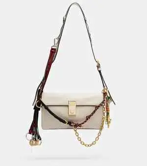Prada Small Leather Shoulder Bag - White