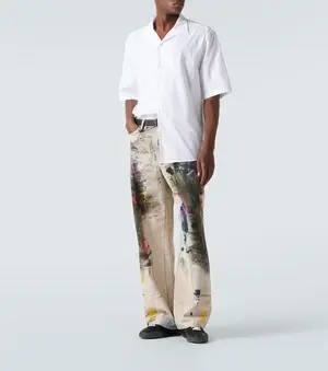 Acne Studios 1981 Trompe L'oeil Canvas Cargo Pants