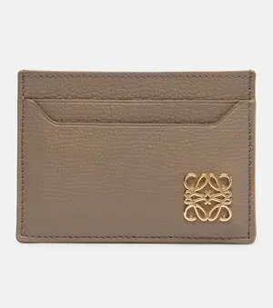 Loewe Anagram Leather Cardholder - Beige